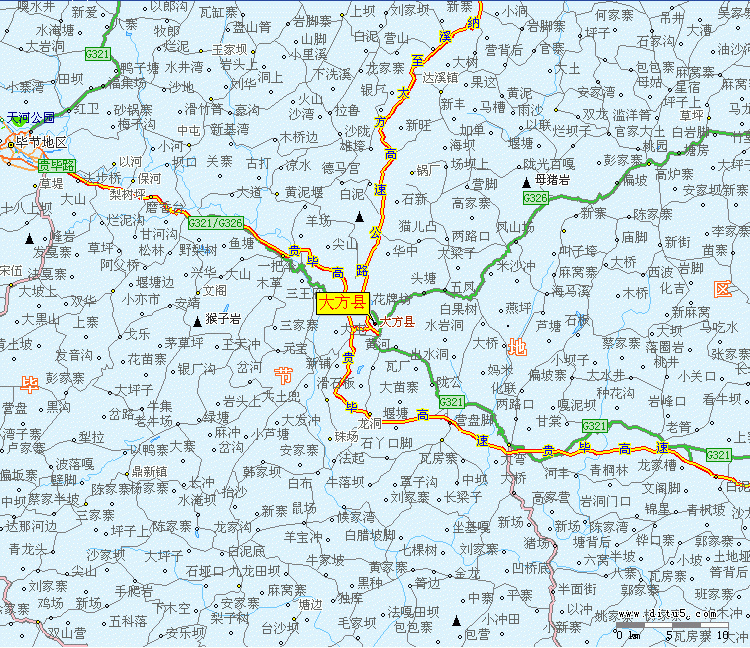 大方县交通地图全图，大方县交通地图高清版下载 - 8264户外8264.com